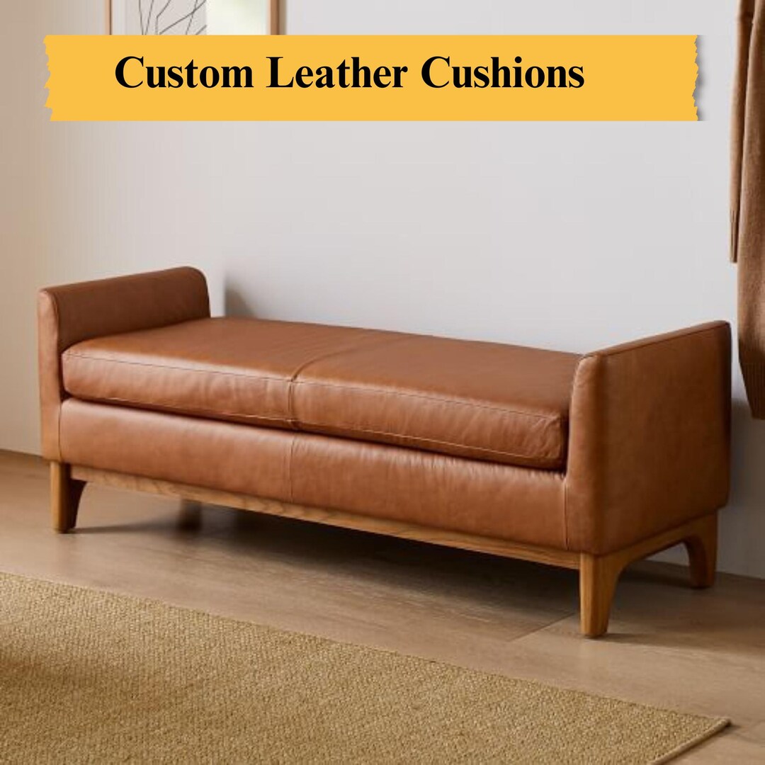 Custom Leather Cushions – Real Leather, Comfortable & Durable Handmade ...