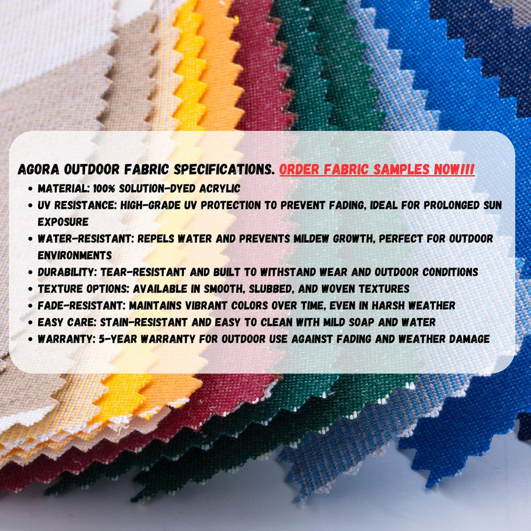 Agora Outdoor Fabric Sample Pack – Sun-resistant, Water-resistant ...