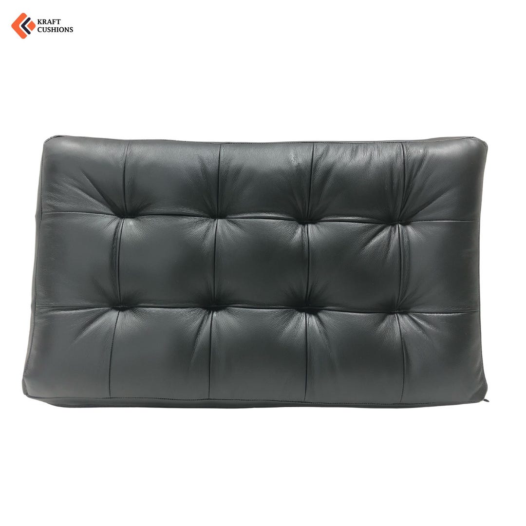 Custom Leather Chair Pad | Handmade Seat Cushion - Etsy