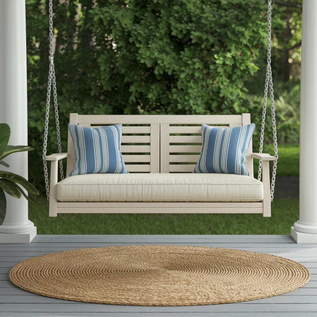 Custom Porch Swing Cushion: 3" Sunbrella Canvas, Water & Fade Resistant ...