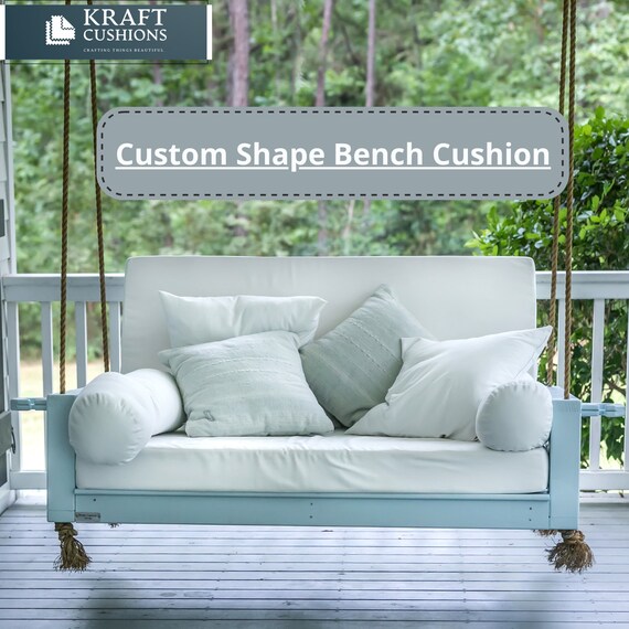 Custom Shape Bench Cushion With 2 Thickness/rectangular - Etsy