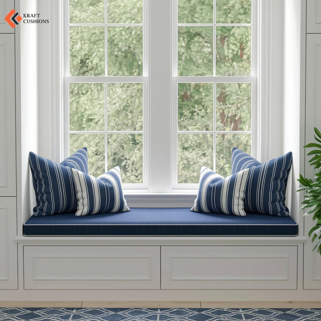 Custom Bench Cushion: Handcrafted Indoor Bench Seat, 2" Thick - Etsy