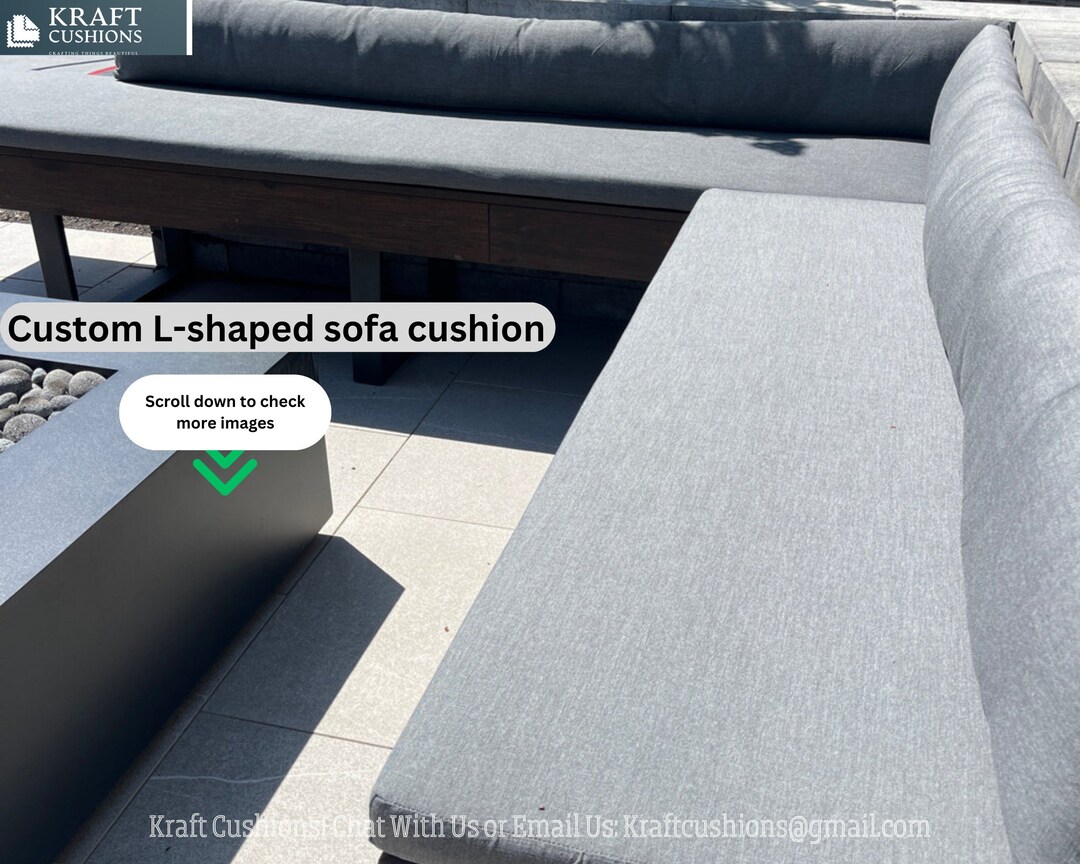 L-shaped Sofa Cushion : Custom Fit Cushion for Ultimate - Etsy