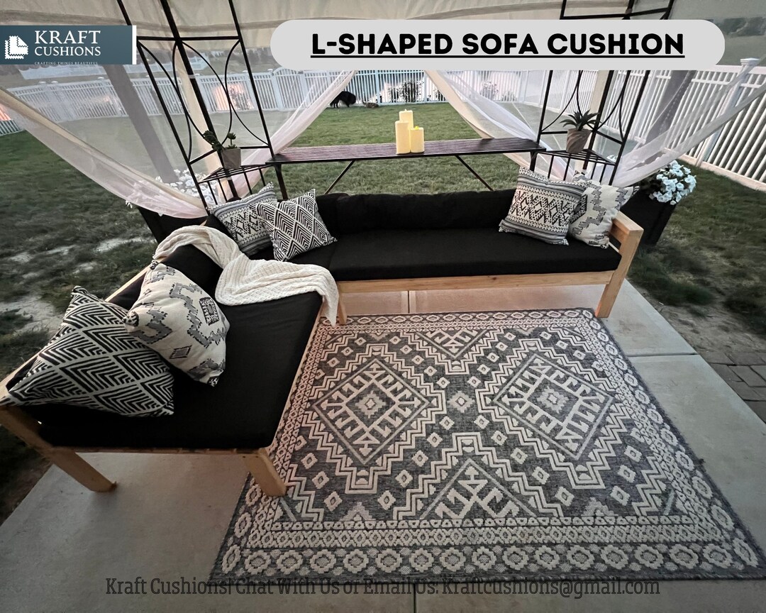 L-shaped Sofa Cushion : Custom Fit Cushion for Ultimate Relaxation L ...