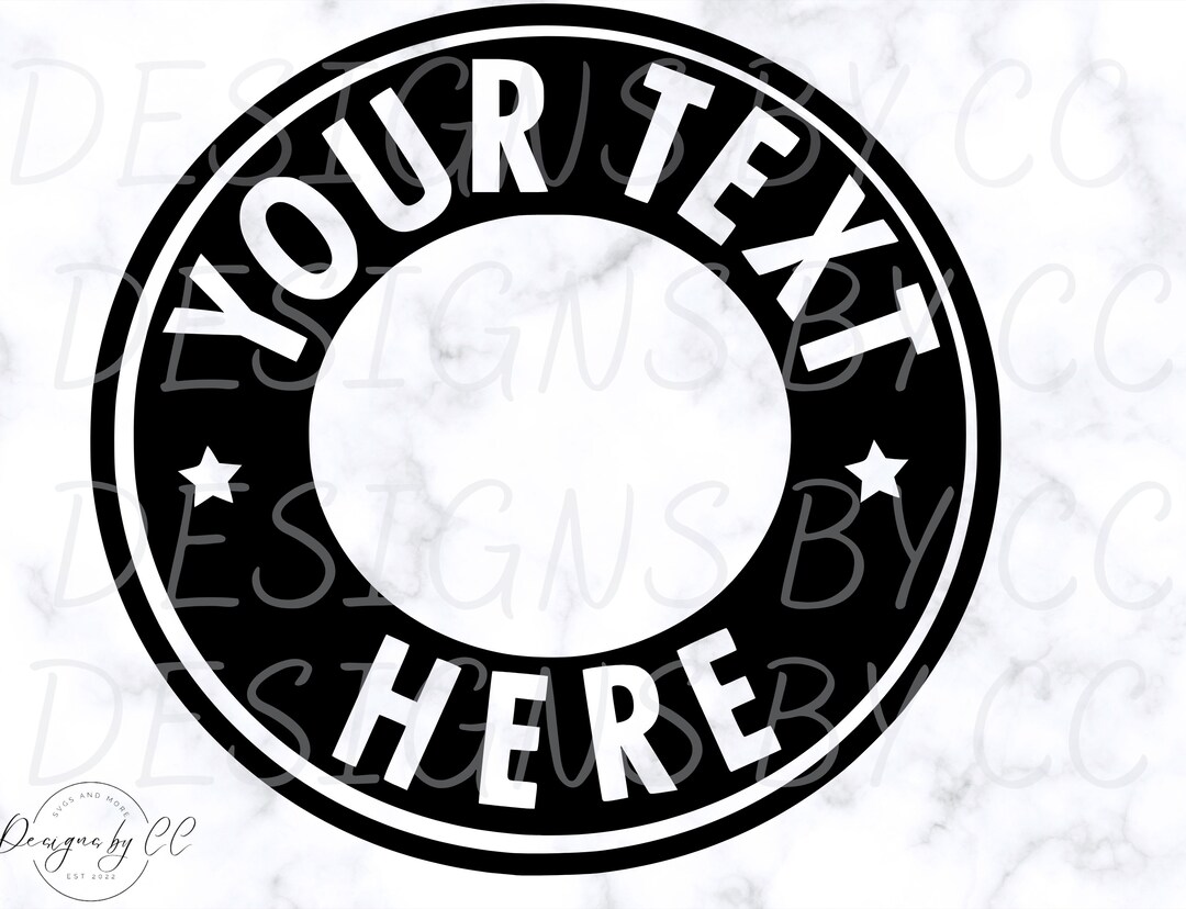 Custom Logo Svg, Svg for Cold Cup, Digital Download - Etsy