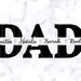 Dad SVG, Father Svg, Father's Day SVG, Dad Split Name Frame Svg, Dad ...