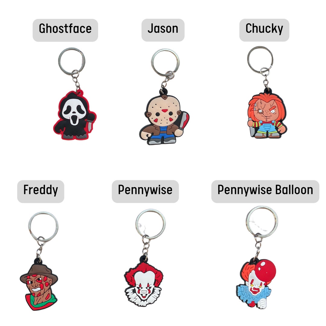 Halloween Keychains Horror Movie Keychains Soft and Thin - Etsy
