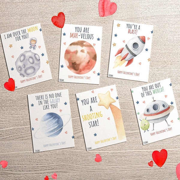 Space Valentine - Etsy
