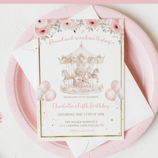 Pink Carousel - Etsy