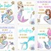 Printable Mermaid Valentine's Day Cards, Print at Home Classroom ...