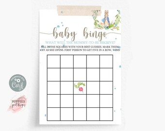 Baby Bingo Woodland Animals. Baby Shower Bingo. Baby Shower - Etsy