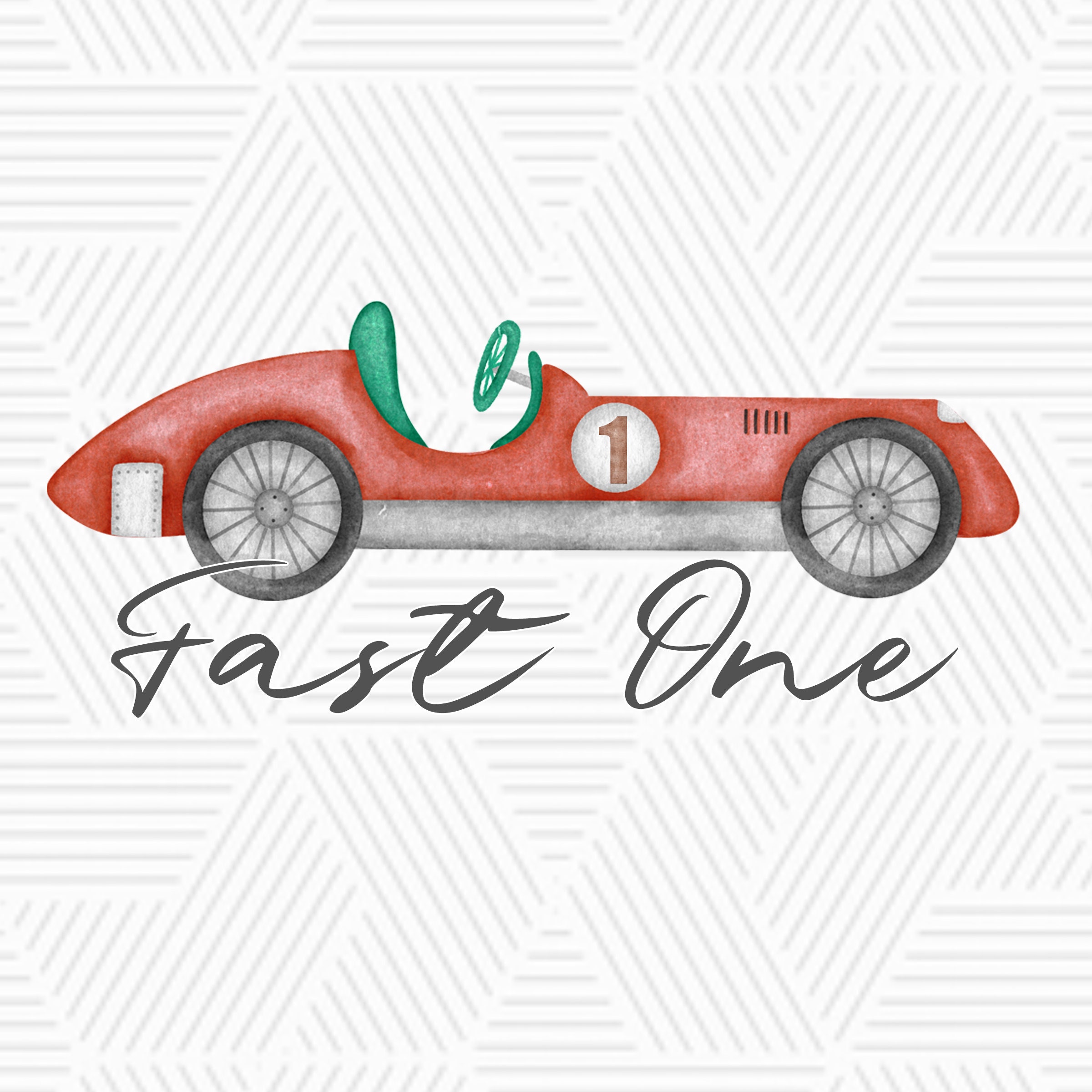 Fast One Red Race Car First Birthday PNG Racing 1st Birthday Shirt ...