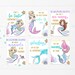 Printable Mermaid Valentine's Day Cards, Print at Home Classroom ...