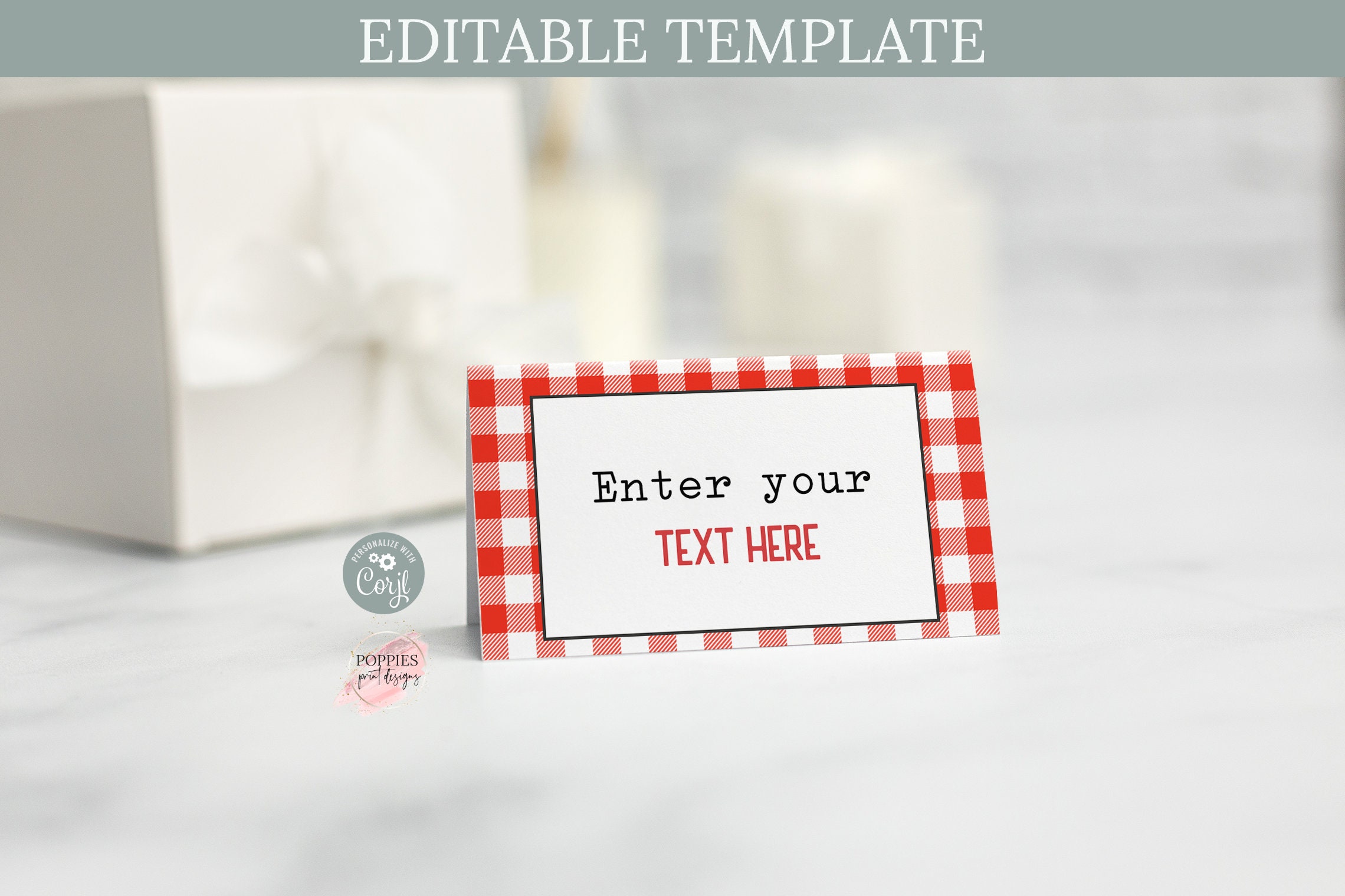 Editable Farmer's Market Food Labels Farm Market Birthday Food Tent ...