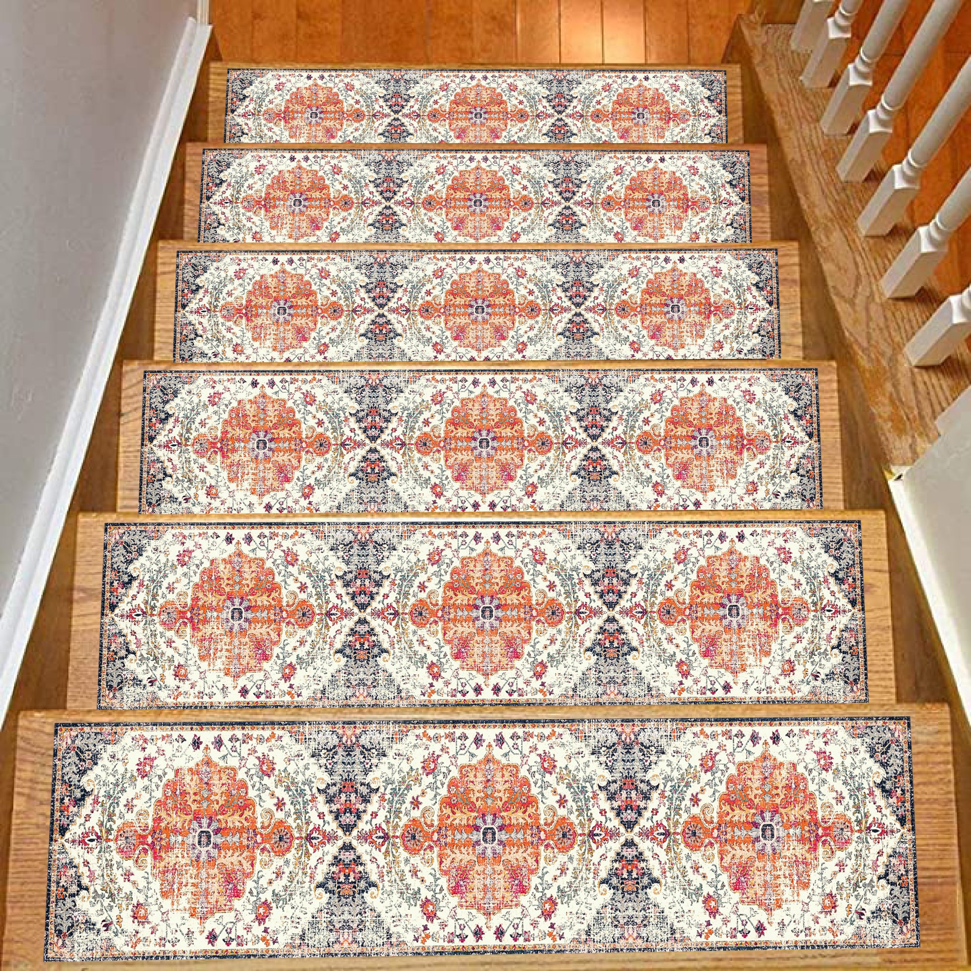 Oriental Stair Treads Carpet, Stair Carpet, Aesthetic Stair Runner ...