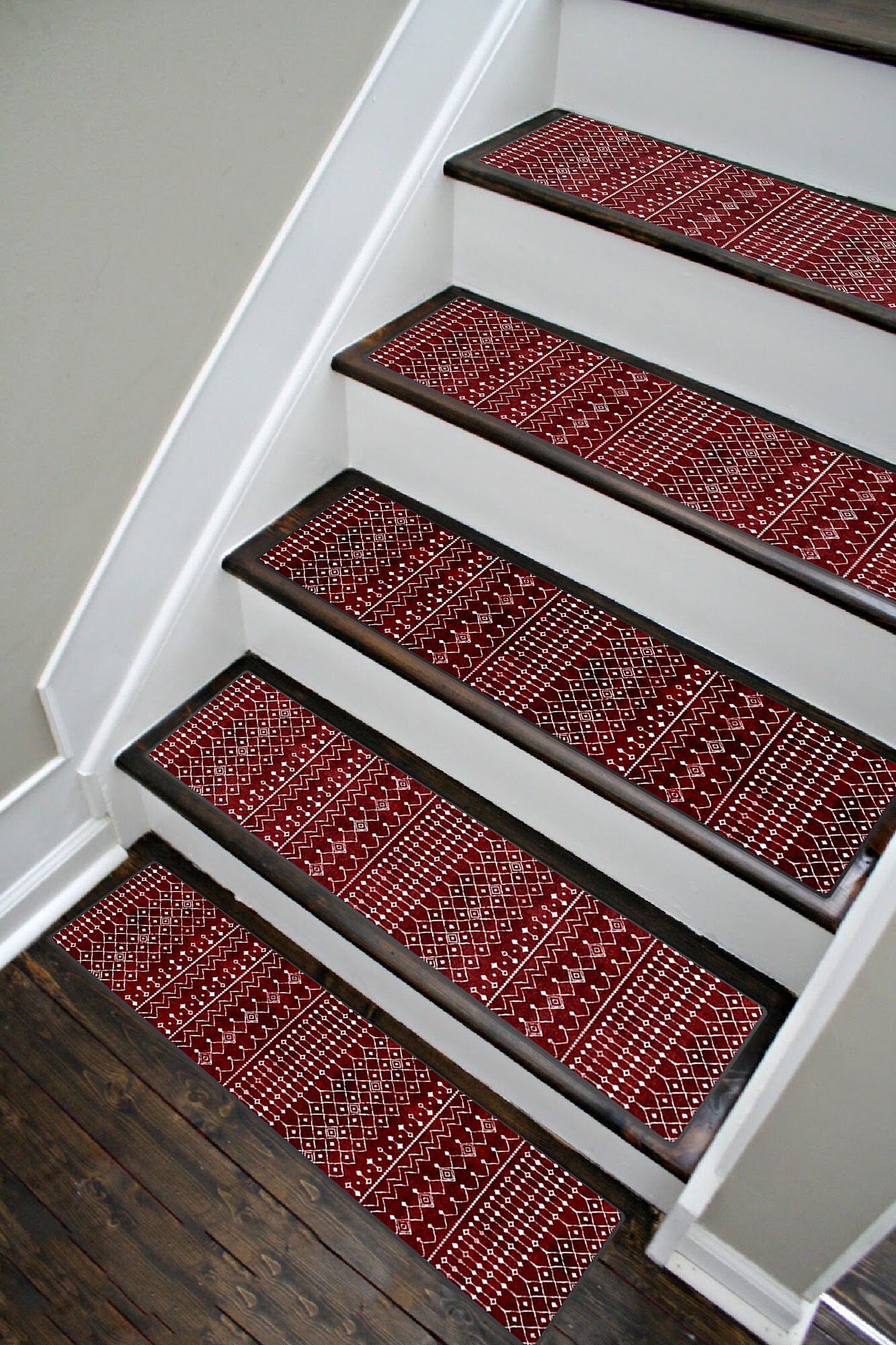 Ethnic Stair Treads Rug, Stair Carpet, Aesthetic Stair Runner, Ultra ...