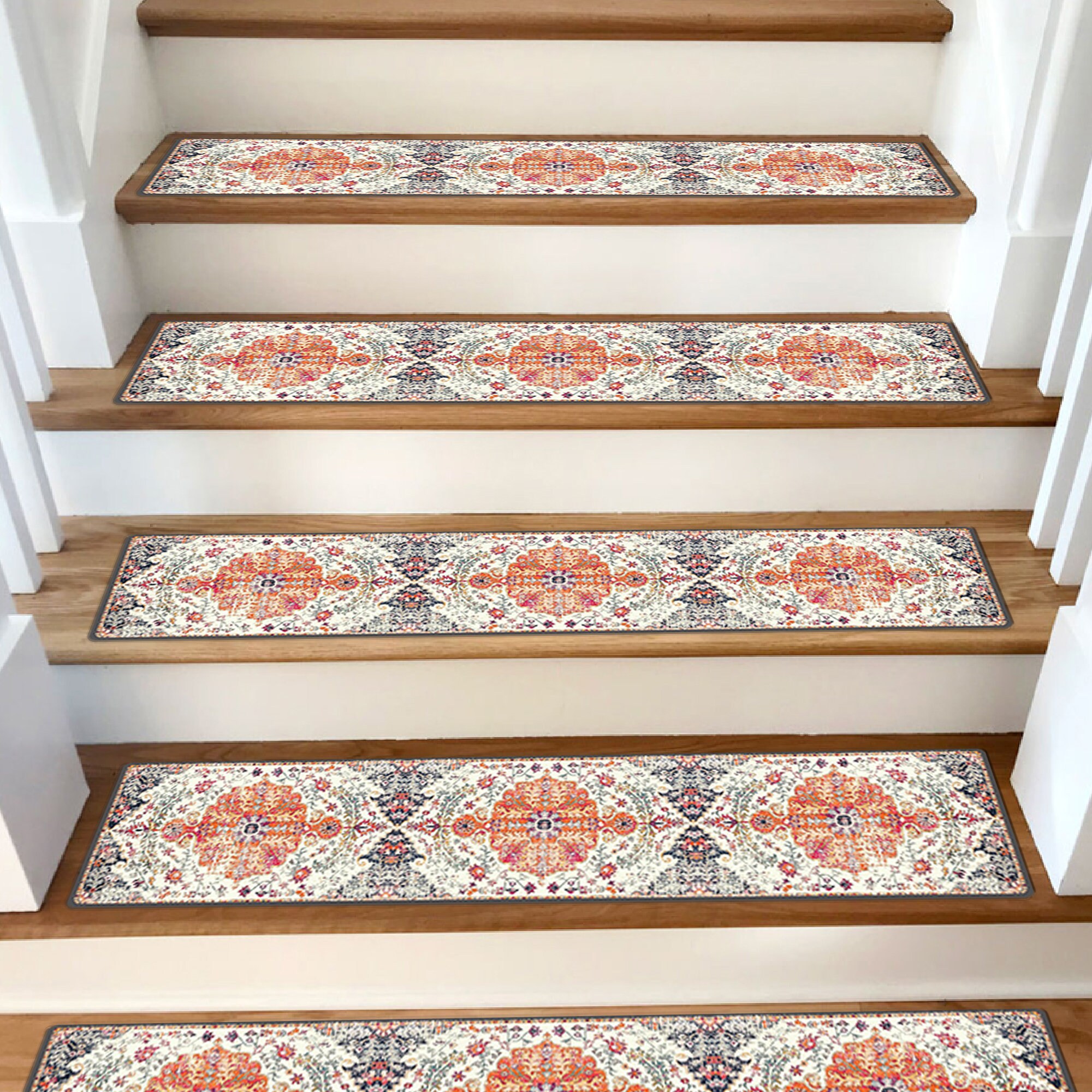 Oriental Stair Treads Carpet, Stair Carpet, Aesthetic Stair Runner ...