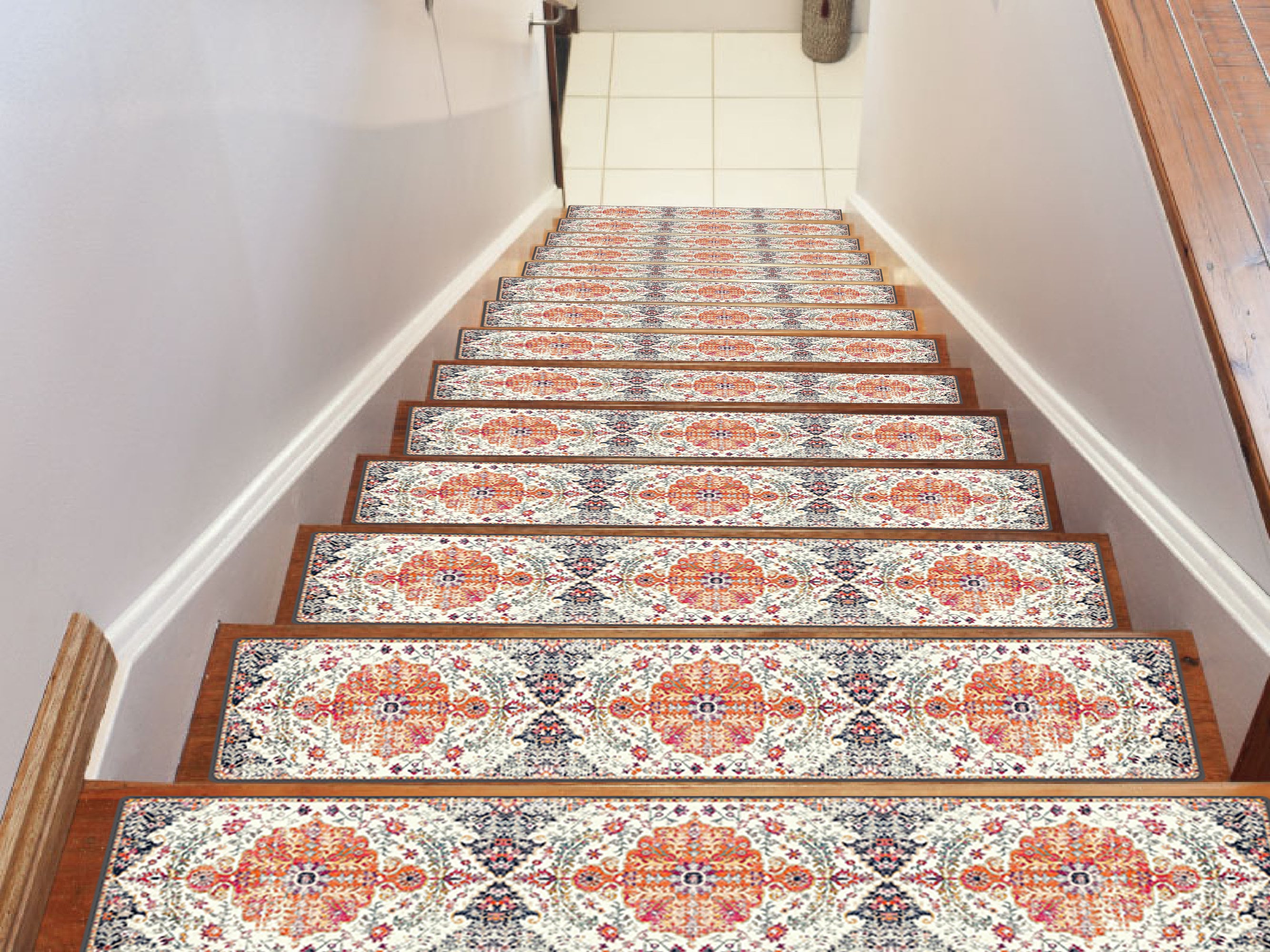 Oriental Stair Treads Carpet, Stair Carpet, Aesthetic Stair Runner ...