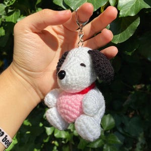 Made to Order: Crochet Cute Dog Keychain - Etsy
