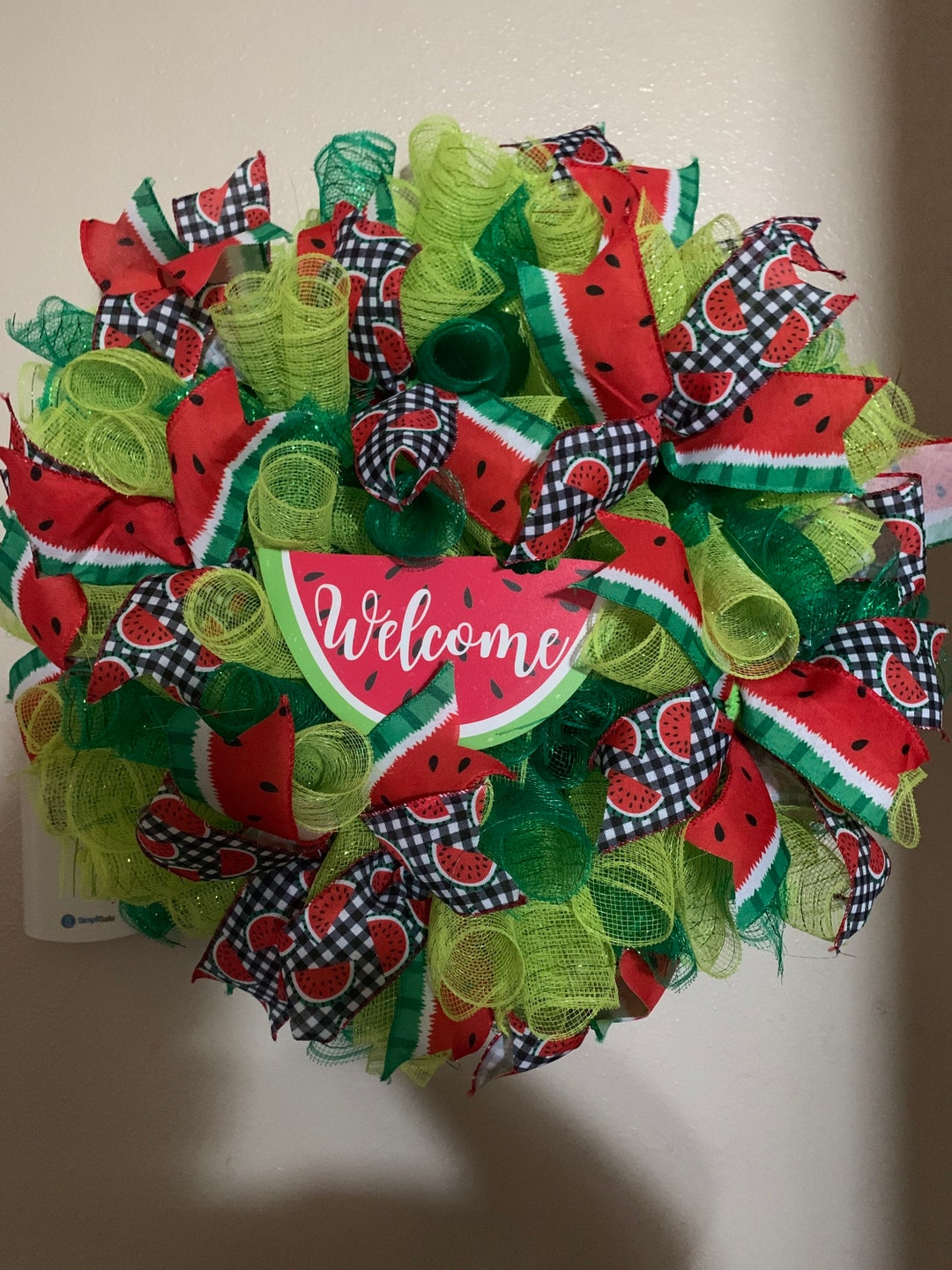 Summer Watermelon Wreath. 24. FREE SHIPPING - Etsy