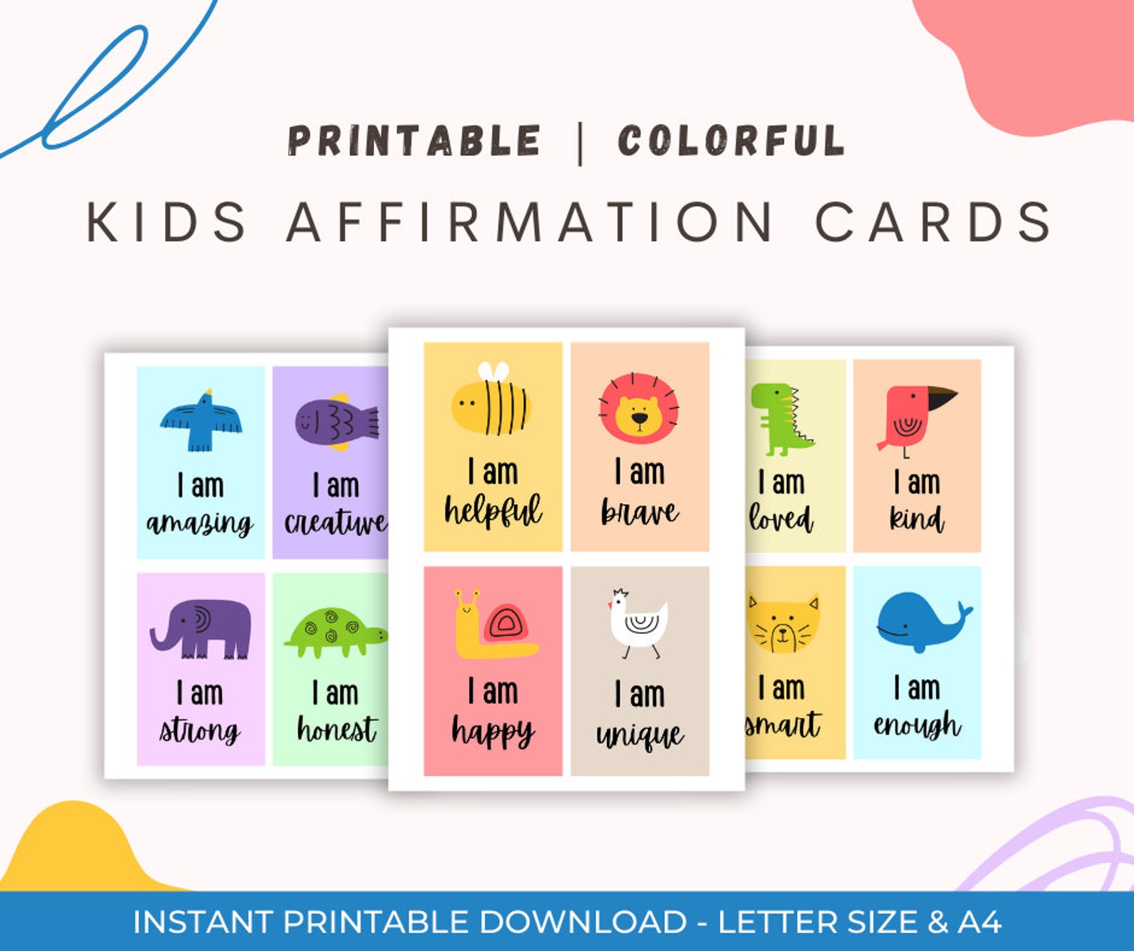 Empowerment for Little Ones: Positive Kids Affirmation Cards ...