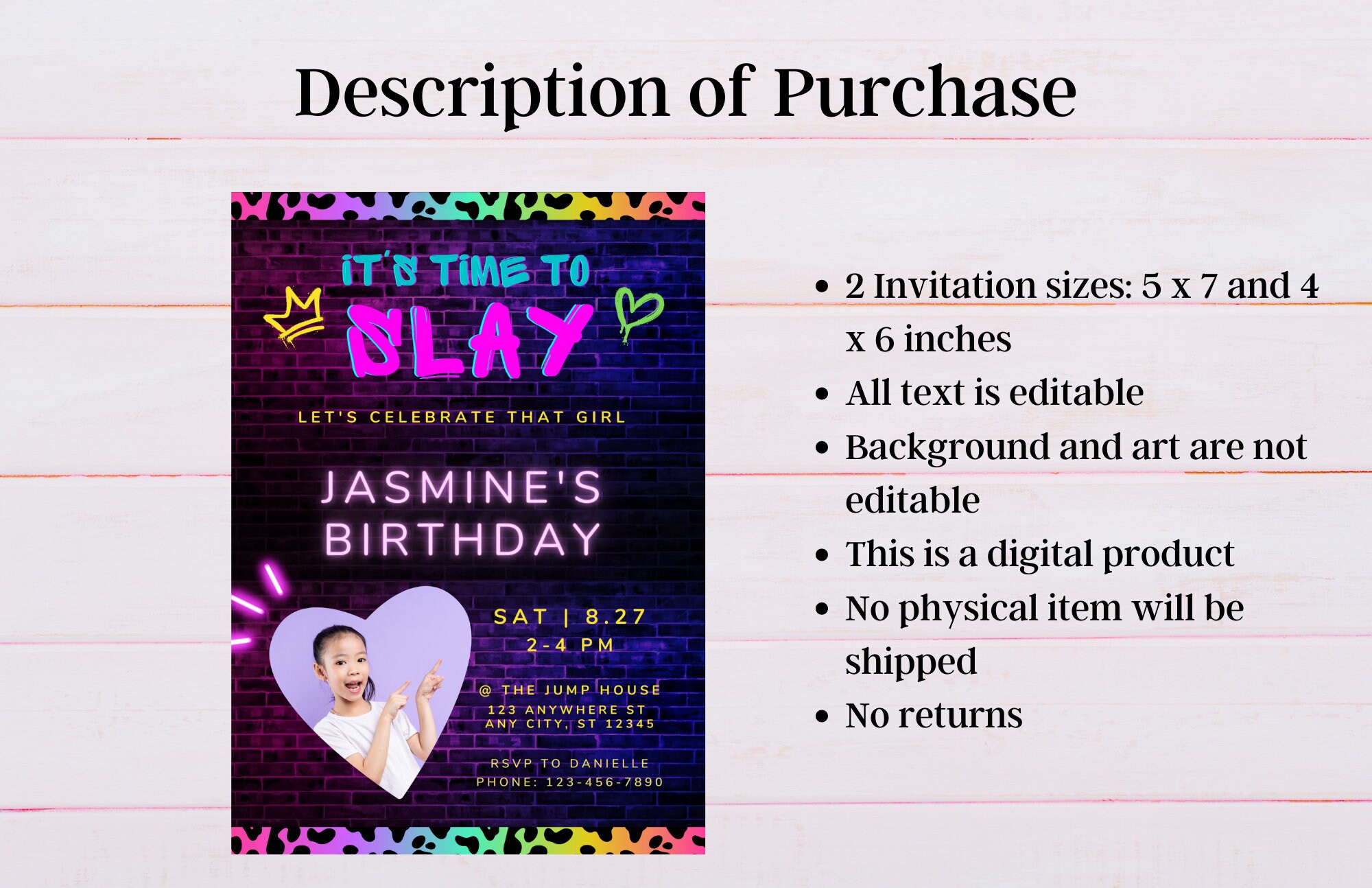 That Girl Lay Lay Birthday Invitation With Photo Personalization That ...