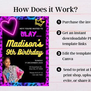 That Girl Lay Lay Birthday Party Invitation Editable That Girl Lay Lay ...