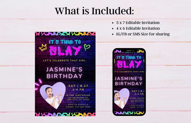 That Girl Lay Lay Birthday Invitation With Photo Personalization That ...
