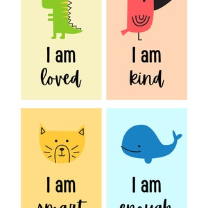 Empowerment for Little Ones: Positive Kids Affirmation Cards ...