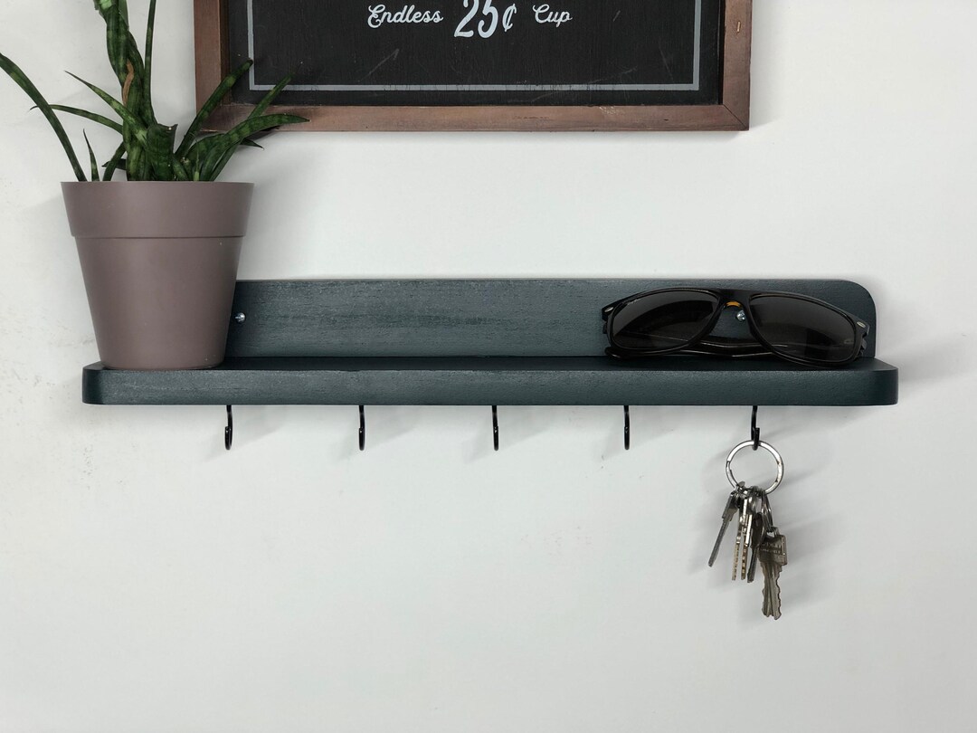 Mid-century Modern Green Entryway Key Rack, Glasses & Wallet Entryway ...