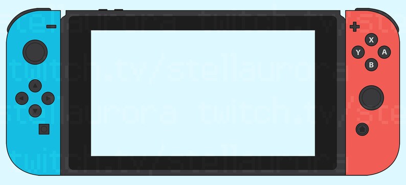 Switch editable Stream Overlay Asset for Twitch or Youtube - Etsy