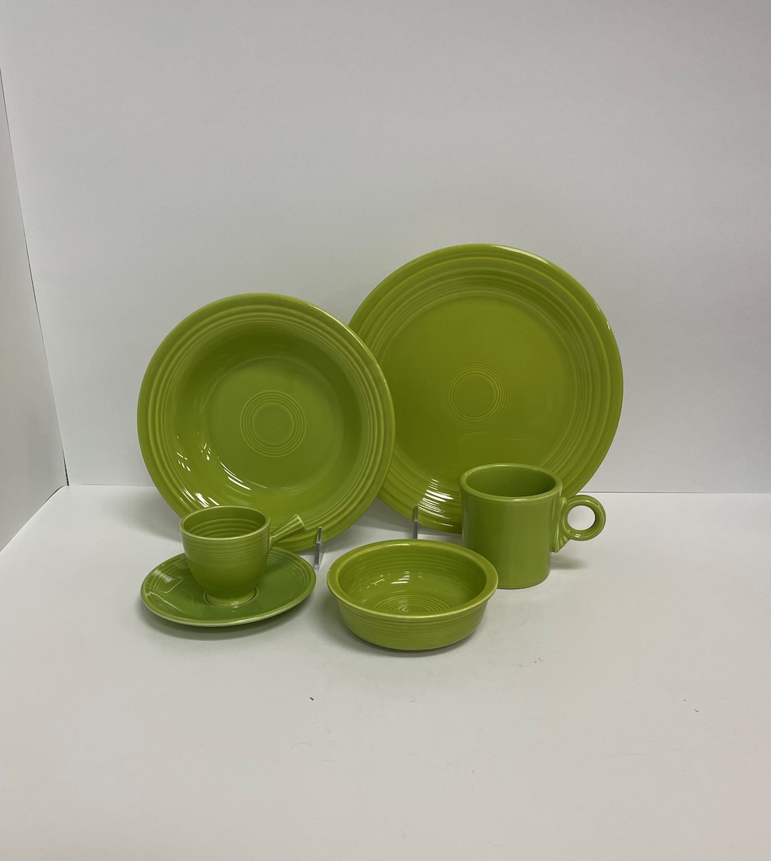 Fiesta Chartreuse 1951-1959 Place Setting Pieces - Etsy