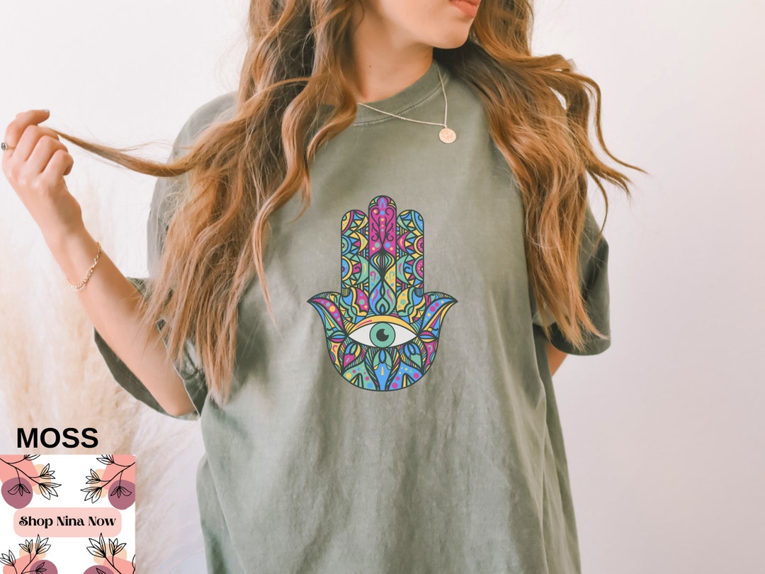 Hamsa Hand Shirt, All Seeing Eye Shirt, Boho Hamsa Shirt - Etsy