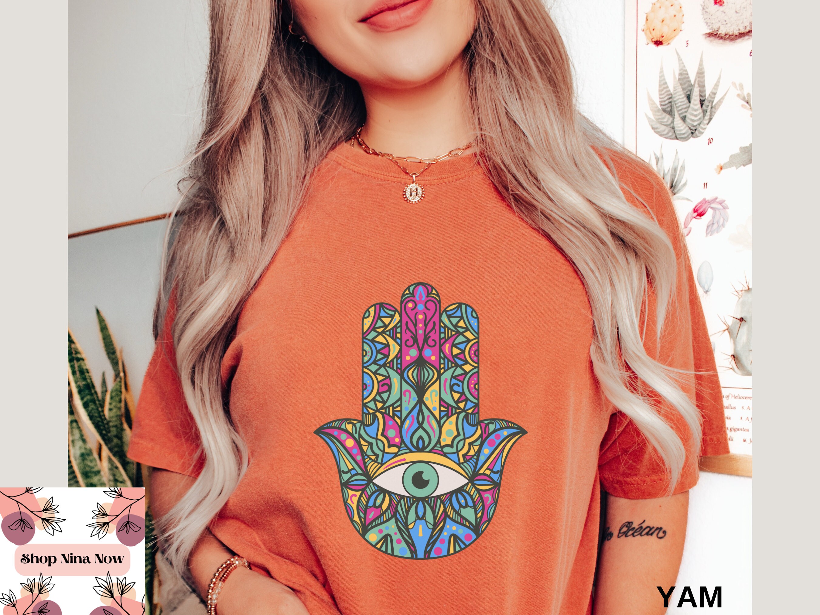 Hamsa Hand Shirt, All Seeing Eye Shirt, Boho Hamsa Shirt - Etsy