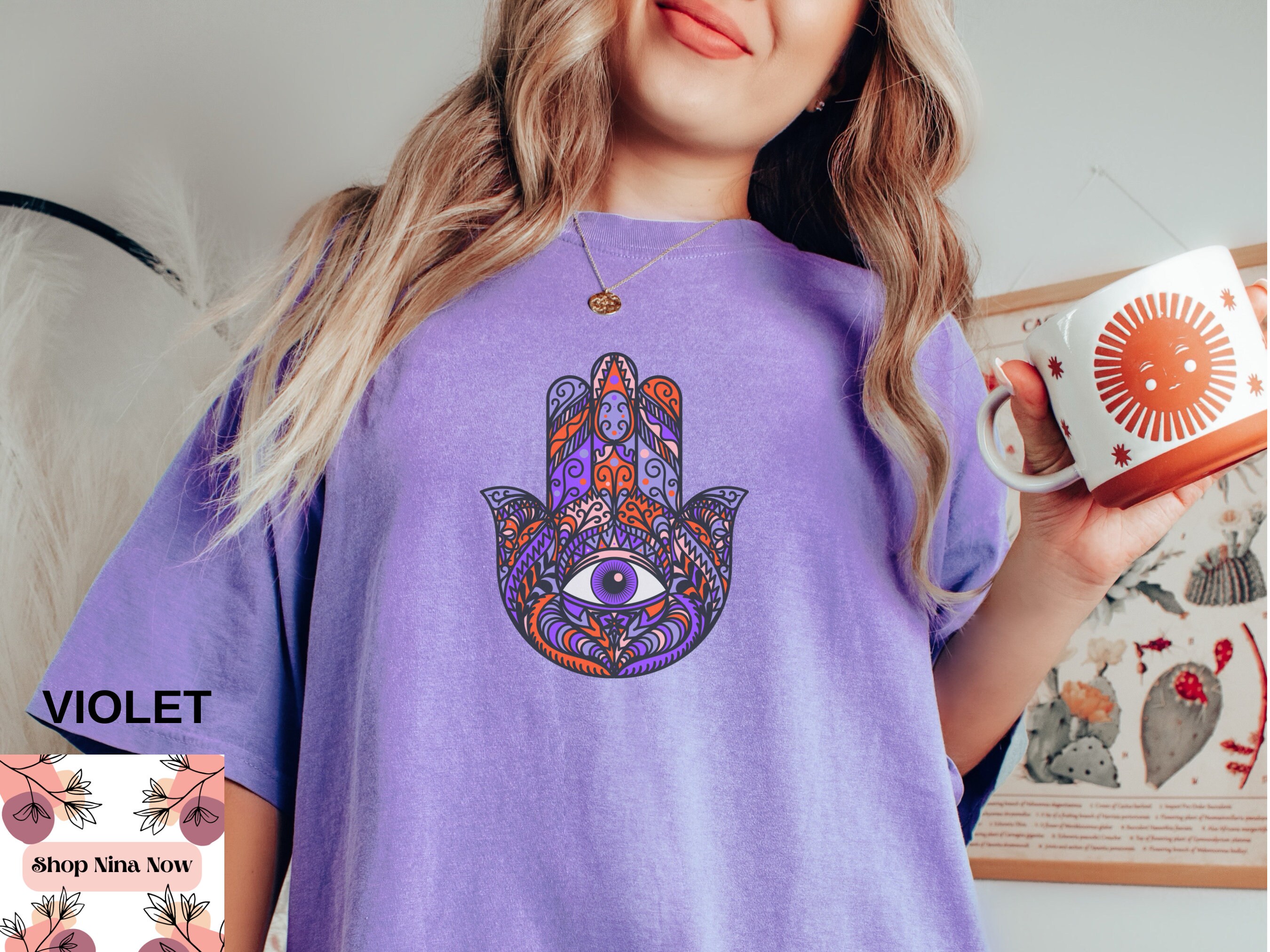 Hamsa Hand Shirt, All Seeing Eye Shirt, Boho Hamsa Shirt - Etsy