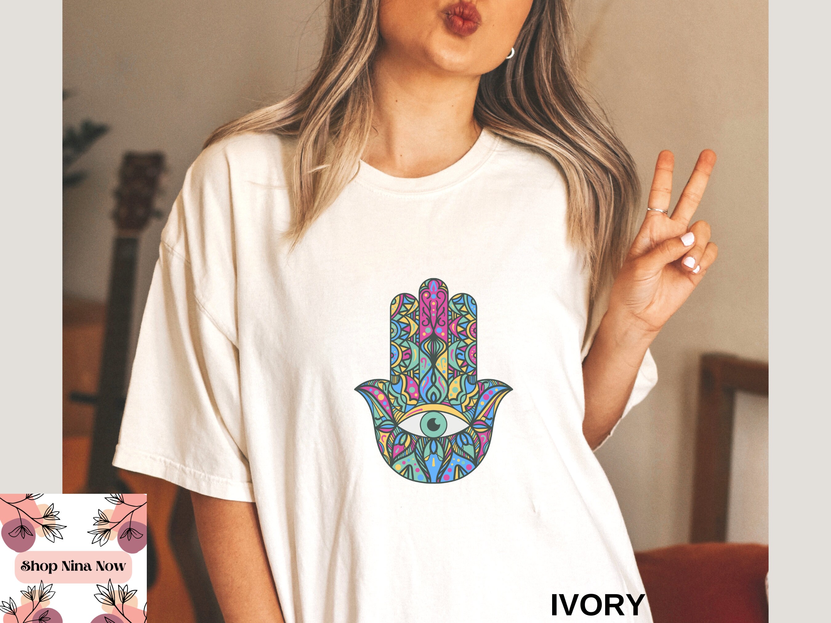Hamsa Hand Shirt, All Seeing Eye Shirt, Boho Hamsa Shirt - Etsy