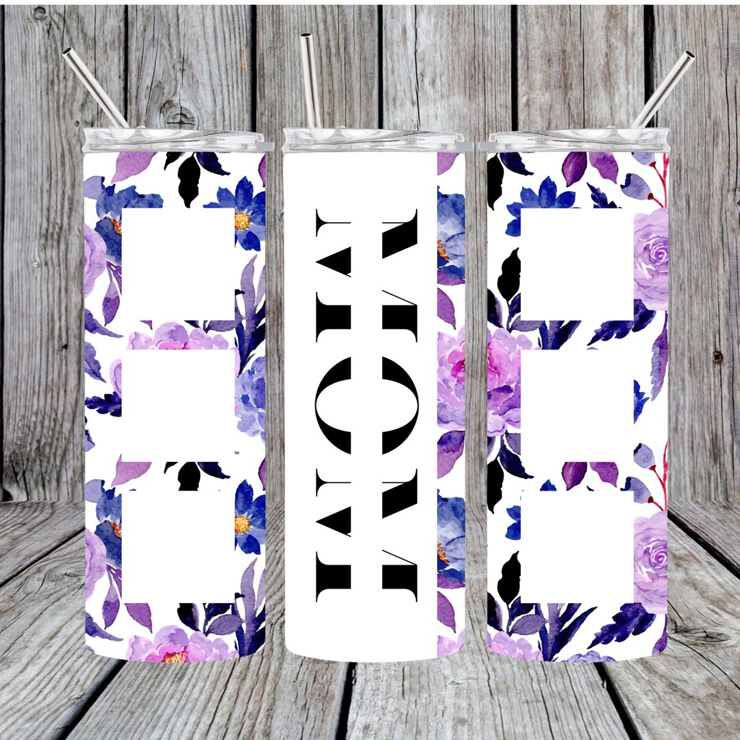 Split Mom Floral Tumbler PNG Wrap - Etsy