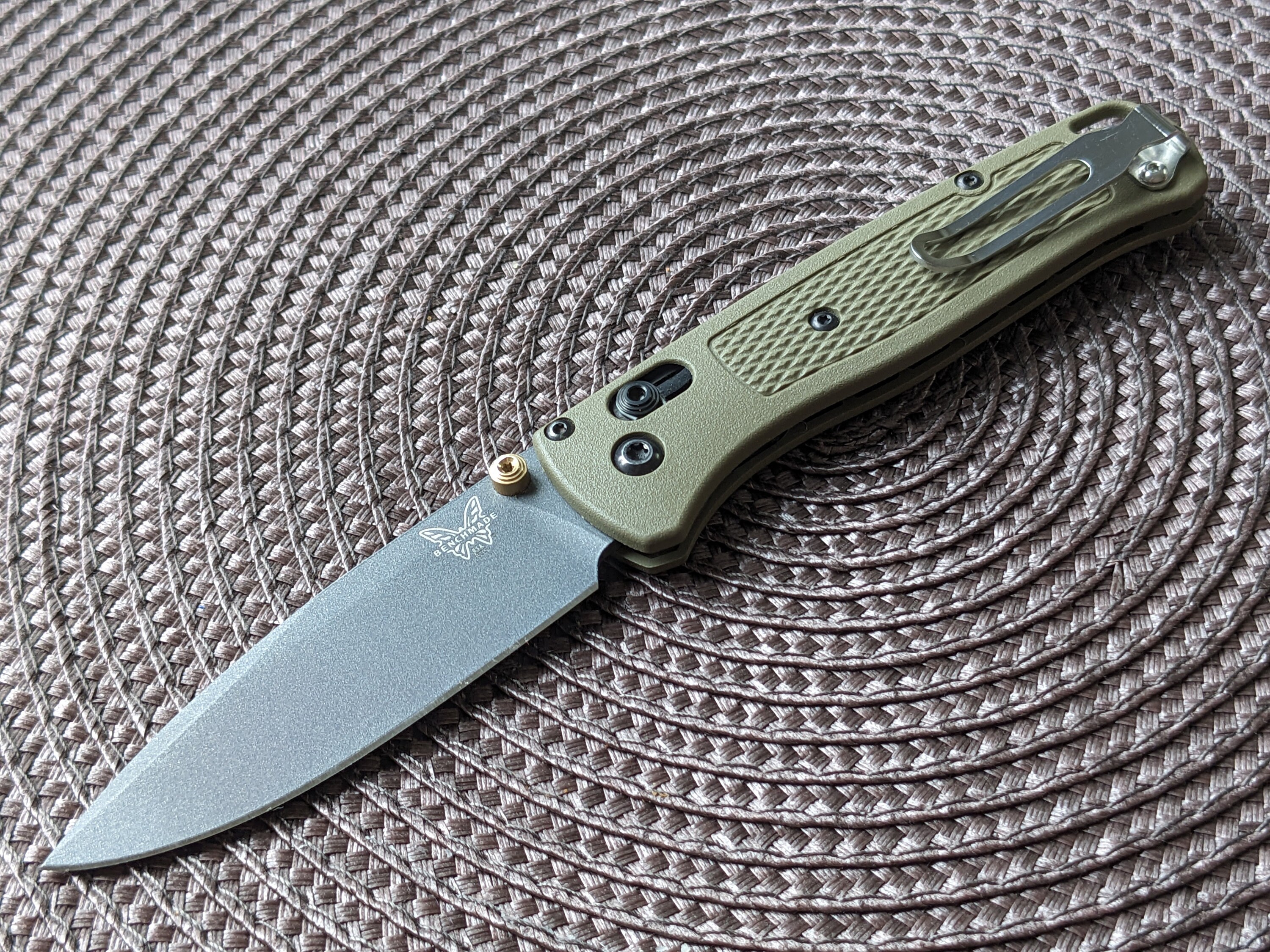 Benchmade Bugout 535 Custom BELT CLIP polished Spring Stainless Steel 2 ...