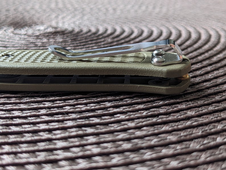 Benchmade Bugout 535 Custom BELT CLIP polished Spring Stainless Steel 2 ...