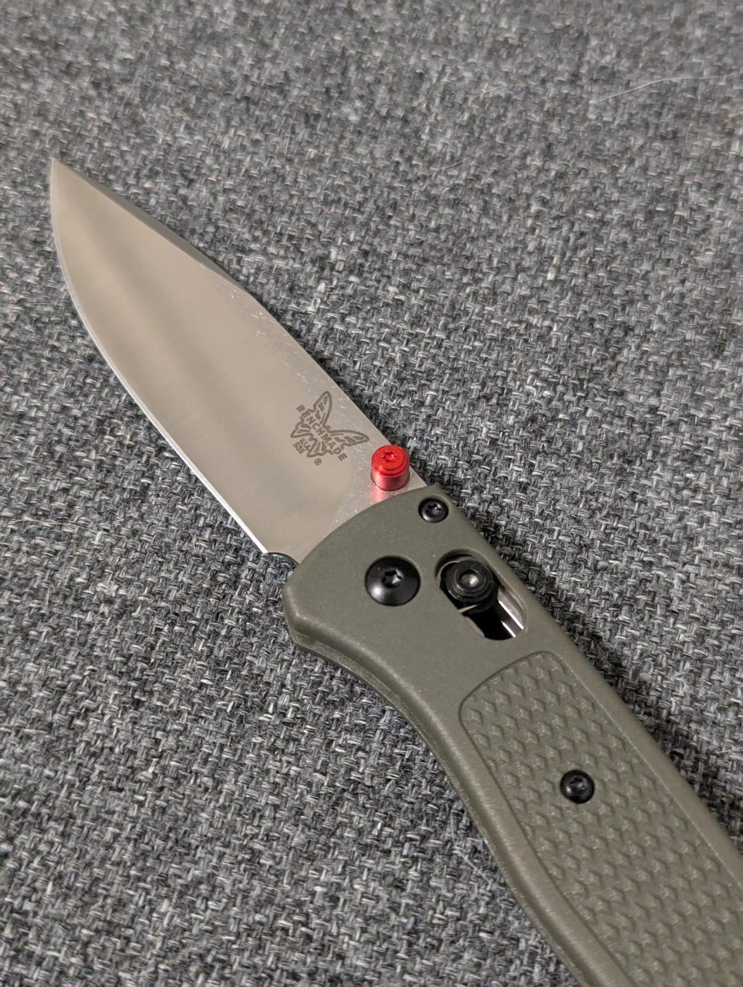 Benchmade Bugout 535 Knife Replica (copy) Olive Color Scales Metal ...