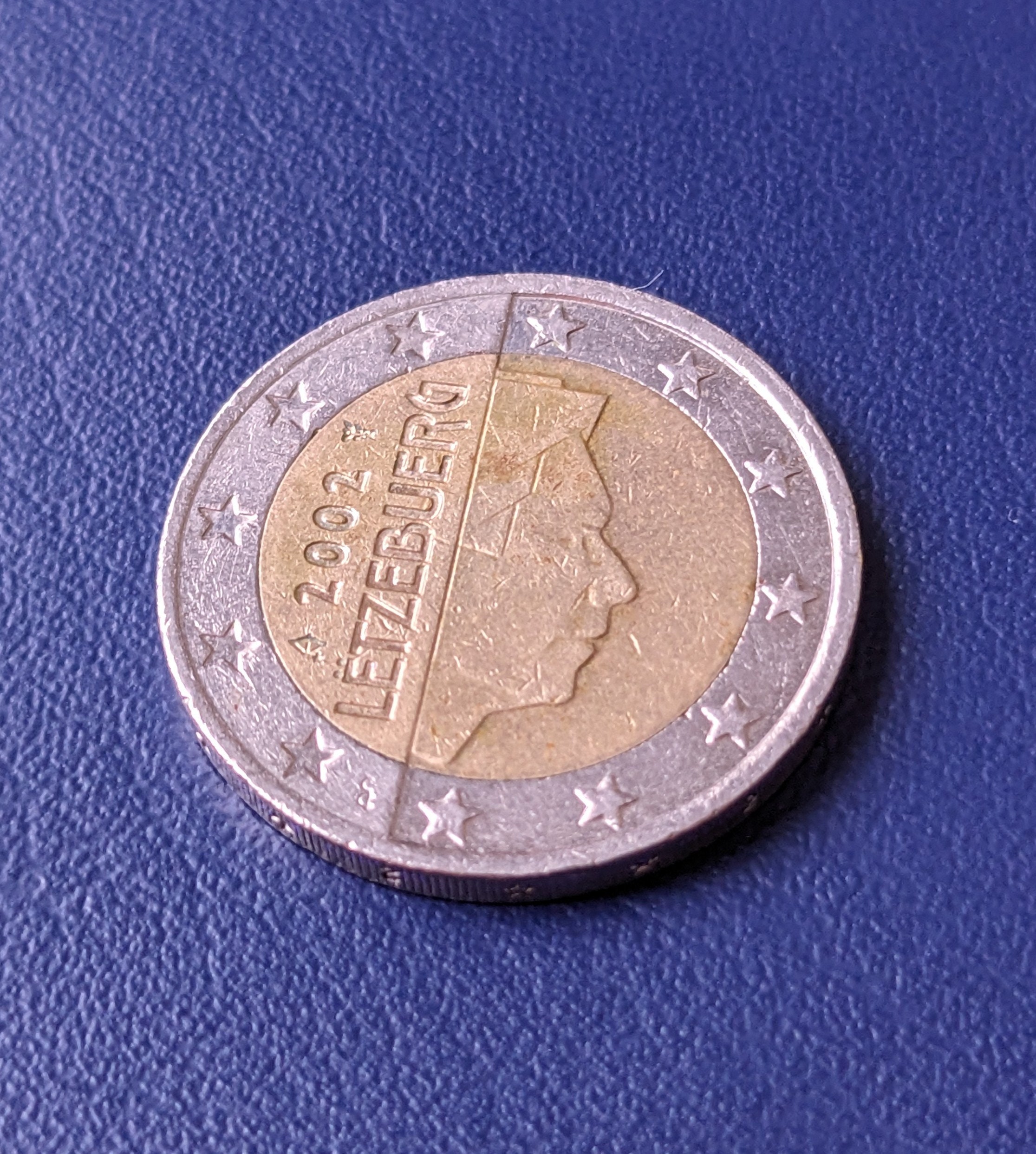 2 EURO Coin LËTZEBUERG 2002 Luxembourg - Etsy