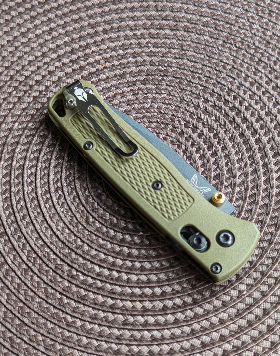 Benchmade Bugout 535 Custom Belt Clip With SPARTA Helmet LOGO Engraving + 2 HEX Screws - Etsy