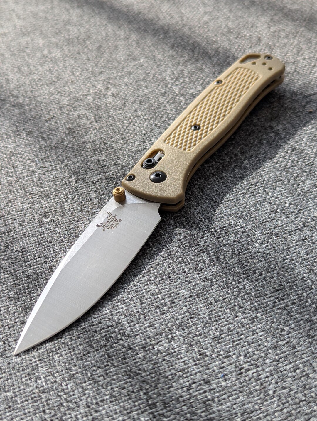 Benchmade Bugout 535 Knife Replica (copy) Olive Color Scales Metal ...