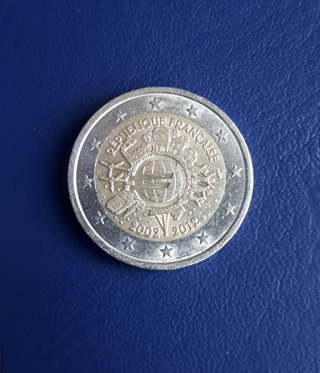 2 Euro Coin 2012 France 10 Years of Euro Cash - Etsy