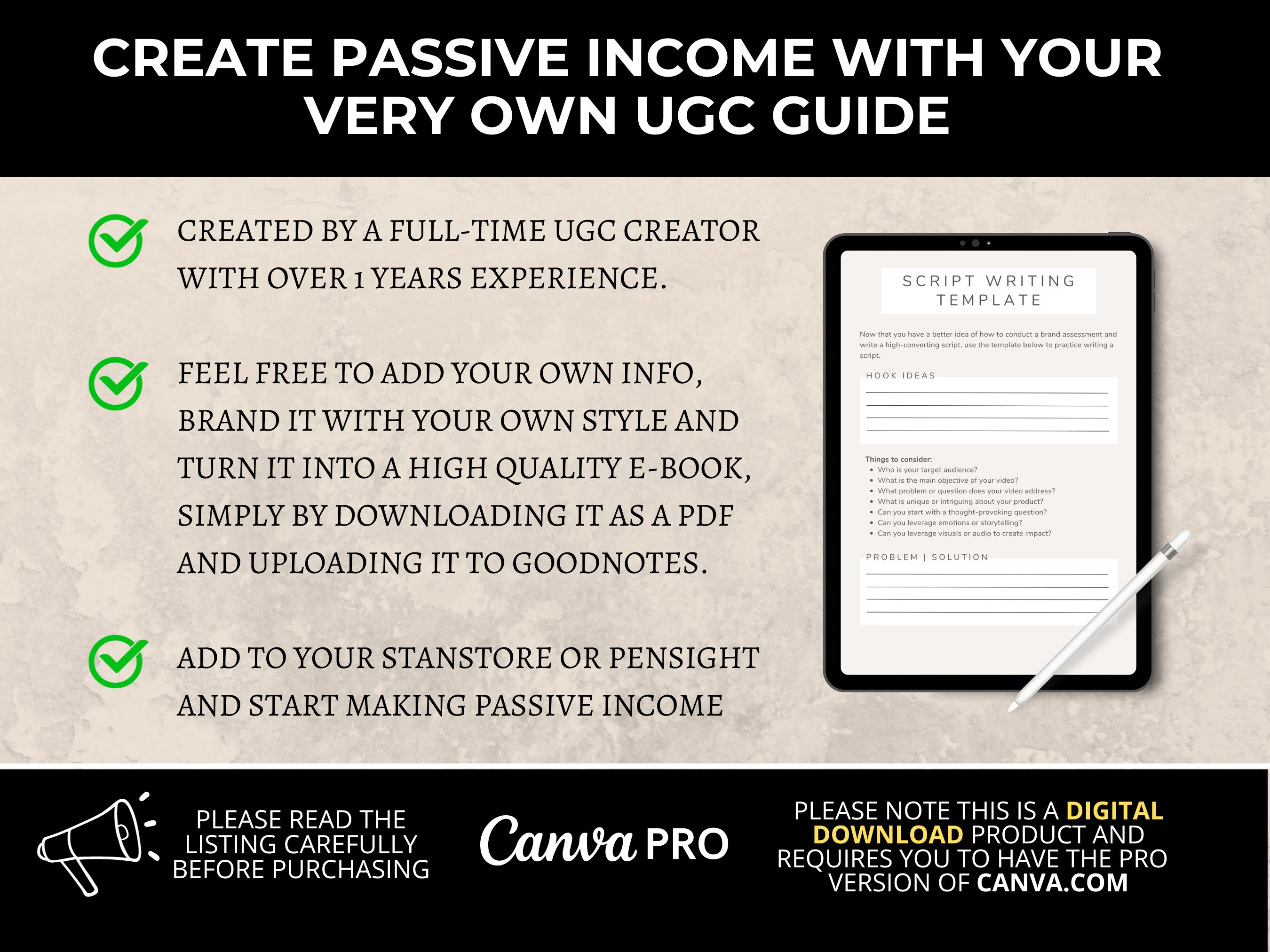 UGC Guide 65 Page PLR UGC Guide With Resell Rights Buy the - Etsy UK