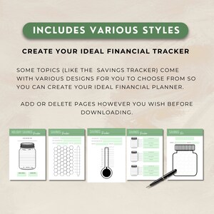 PLR Financial Planner Canva Template | Goodnotes Canva Finance Planner ...