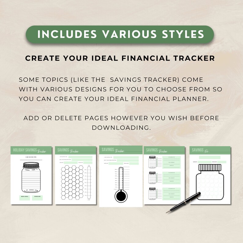 PLR Financial Planner Canva Template | Goodnotes Canva Finance Planner ...