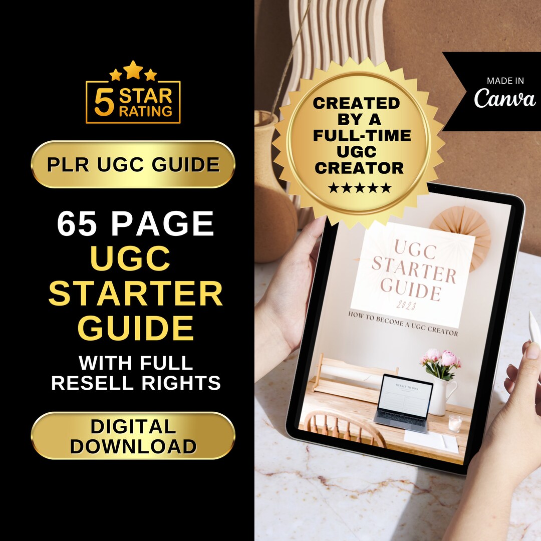 UGC Guide | 65 Page PLR UGC Guide With Resell Rights | Buy the Ugc ...