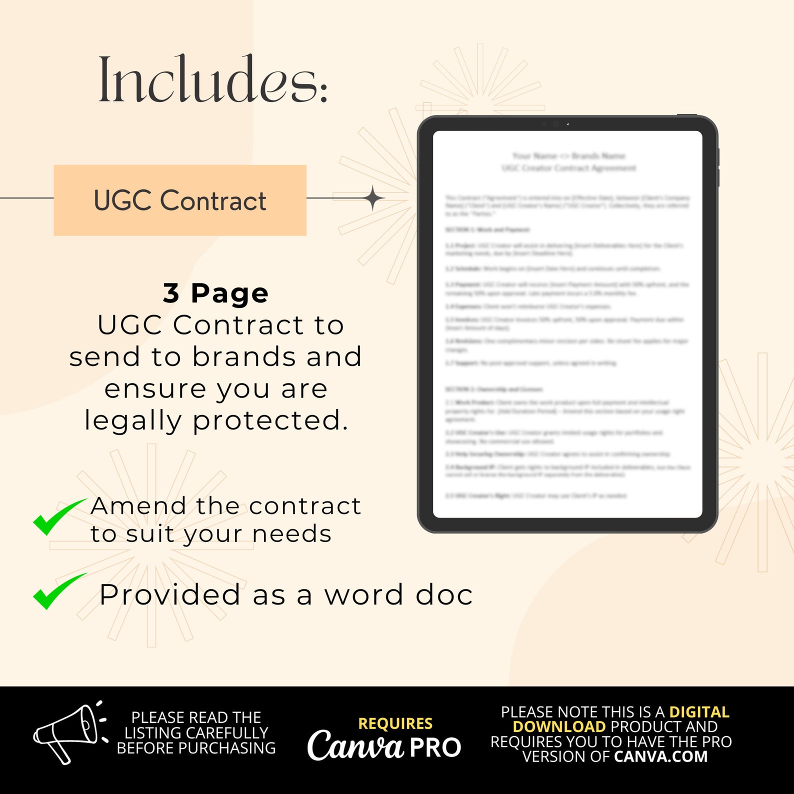 UGC Bundle: Ugc Portfolio, Ugc Contract, Ugc Guide, Ugc Notion Template ...