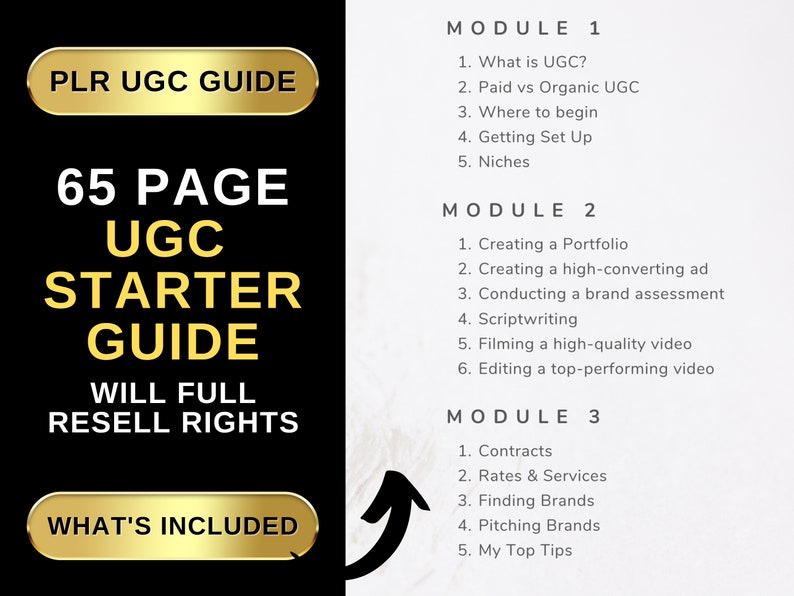 UGC Guide 65 Page PLR UGC Guide With Resell Rights Buy the - Etsy UK